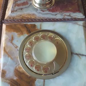 Other | Vintage Onyx Marble Rotary Phone | Poshmark
